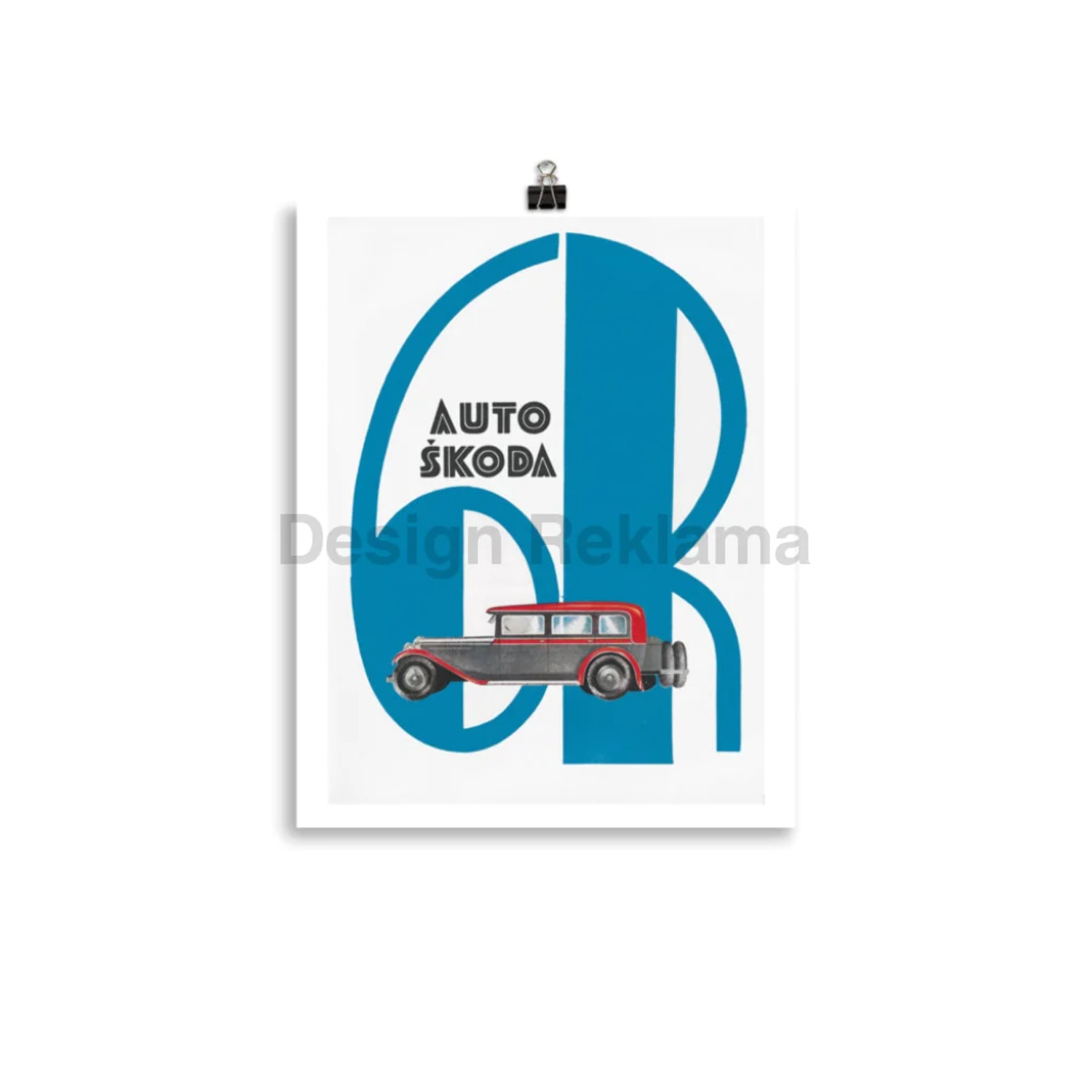 Auto Skoda Advertisement, 1934. Unframed Vintage Travel Poster ...