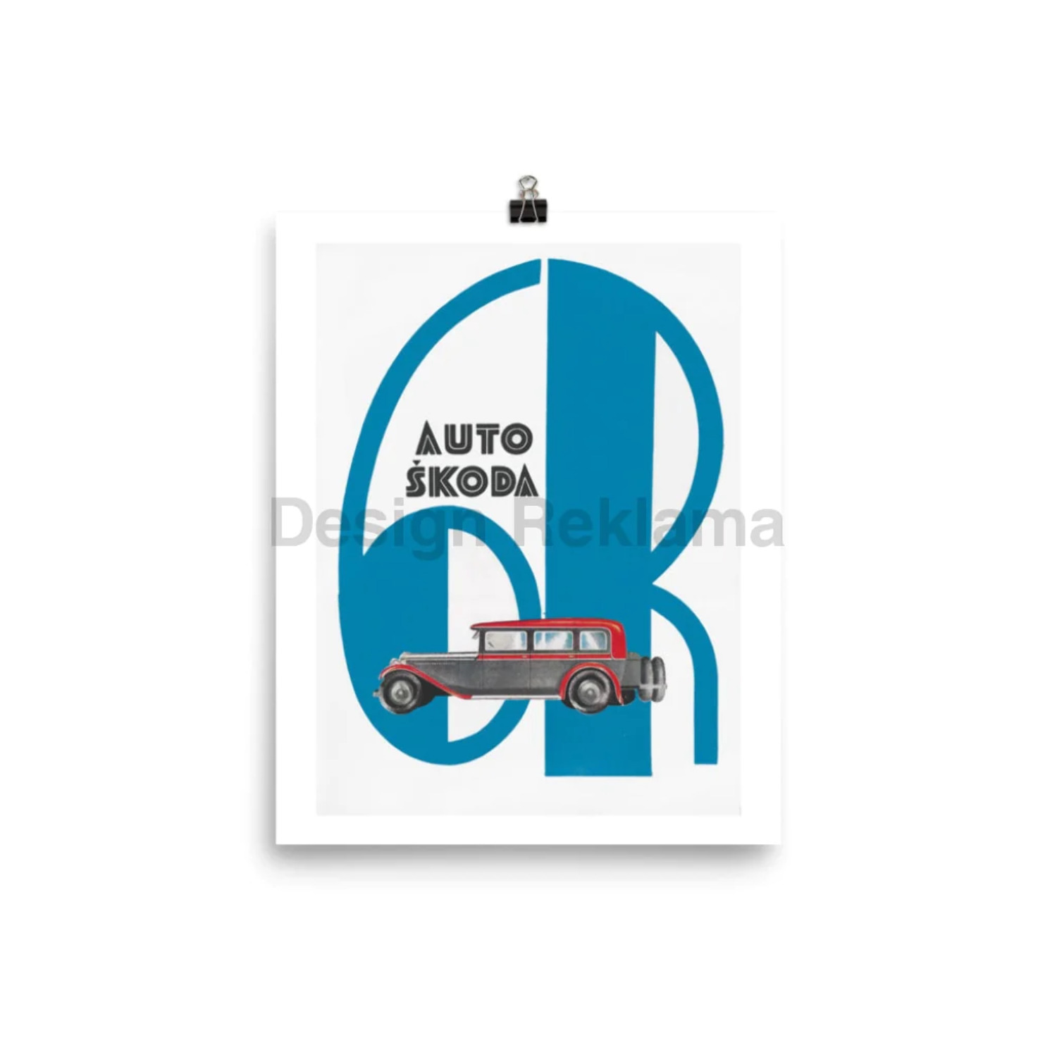 Auto Skoda Advertisement, 1934. Unframed Vintage Travel Poster ...