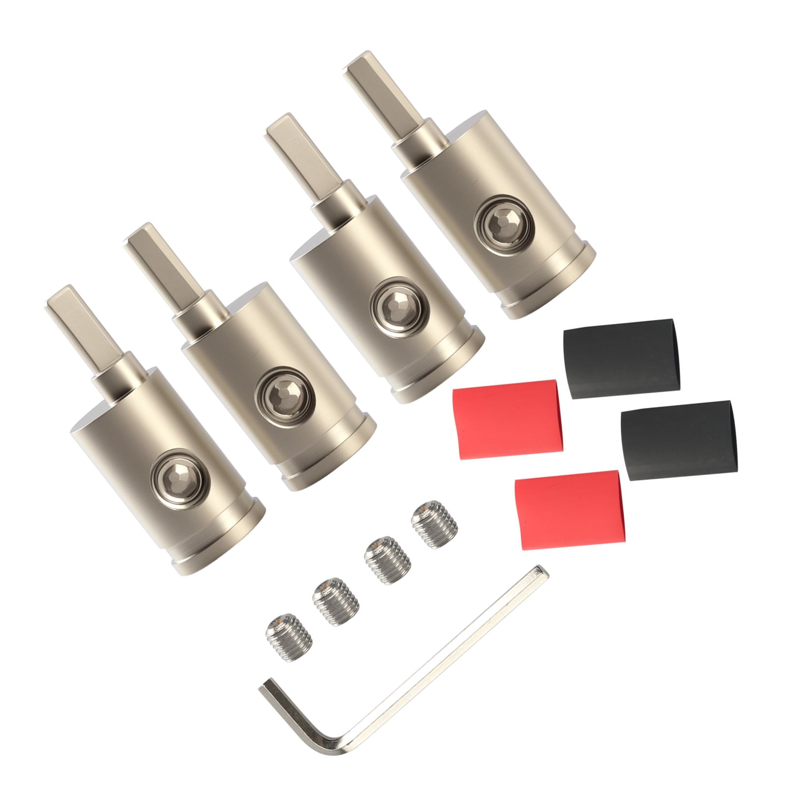 Auto Sound Systems Coppers Electrical Terminals 2Pair Power Ground Wire ...