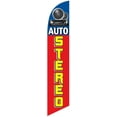 Auto Stereo Shop Advertising Feather Banner Swooper Flag Sign with Flag ...