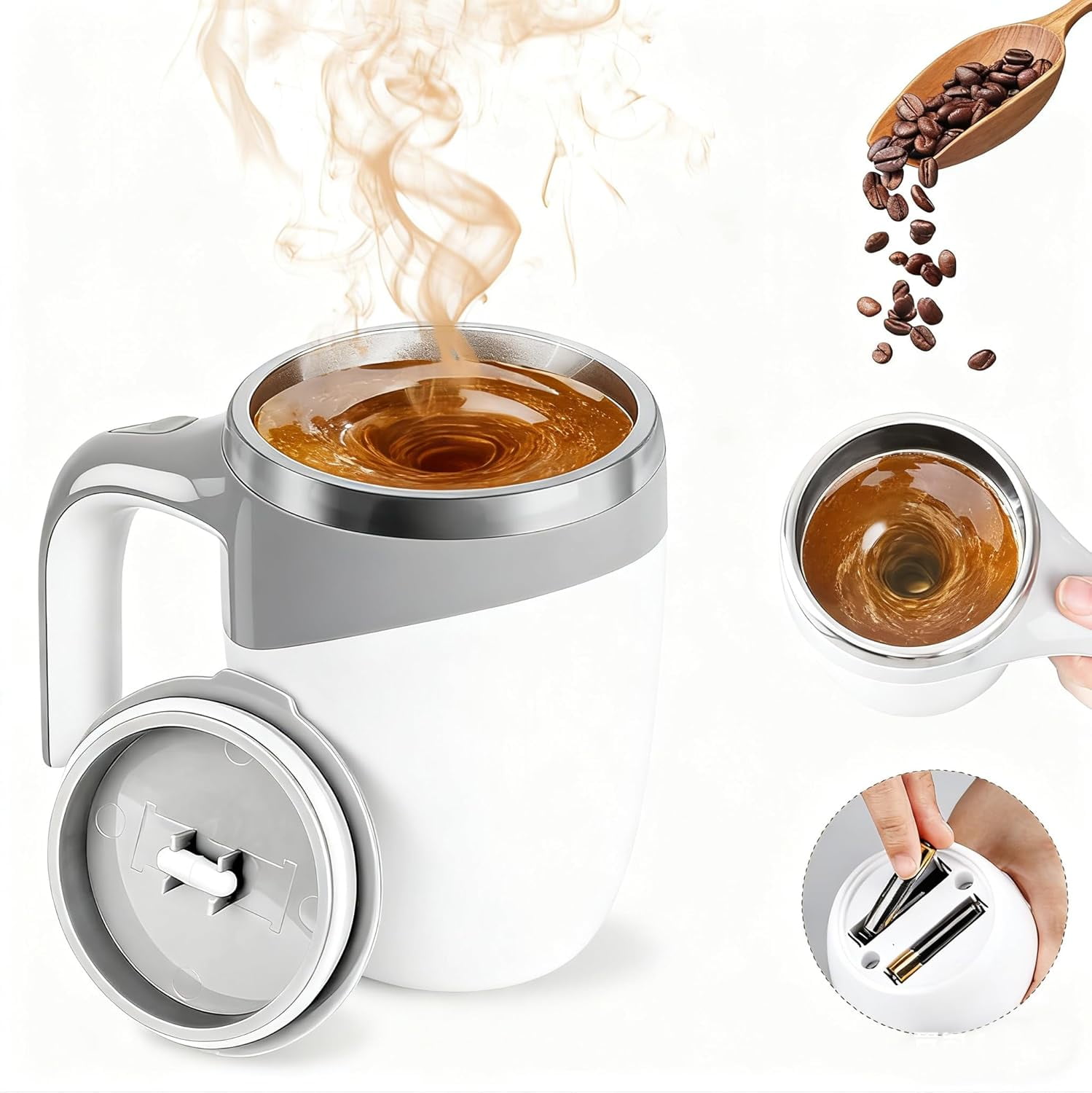 Auto Stirring Coffee Mug, 2026 New Automatic Magnetic Stirring Coffee ...