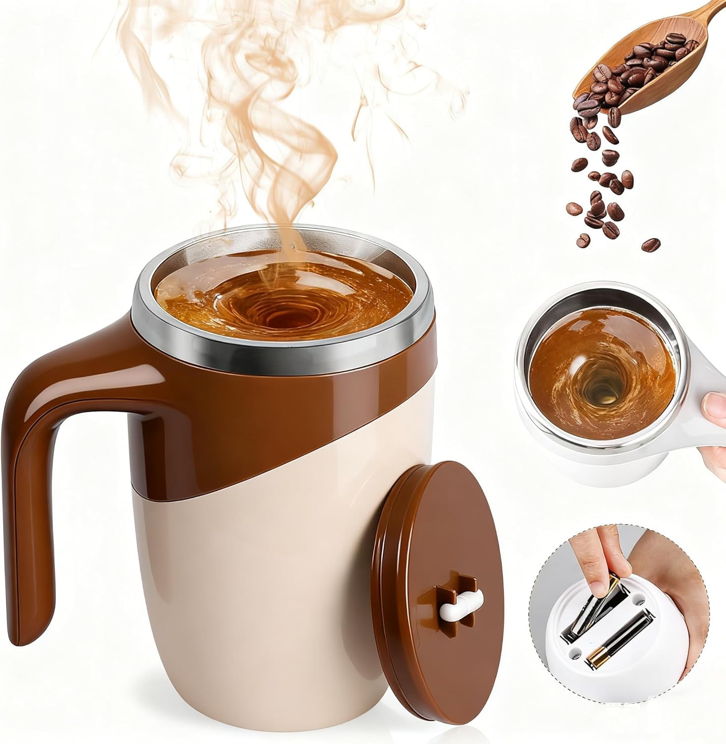Auto Stirring Coffee Mug, 2026 New Automatic Magnetic Stirring Coffee ...