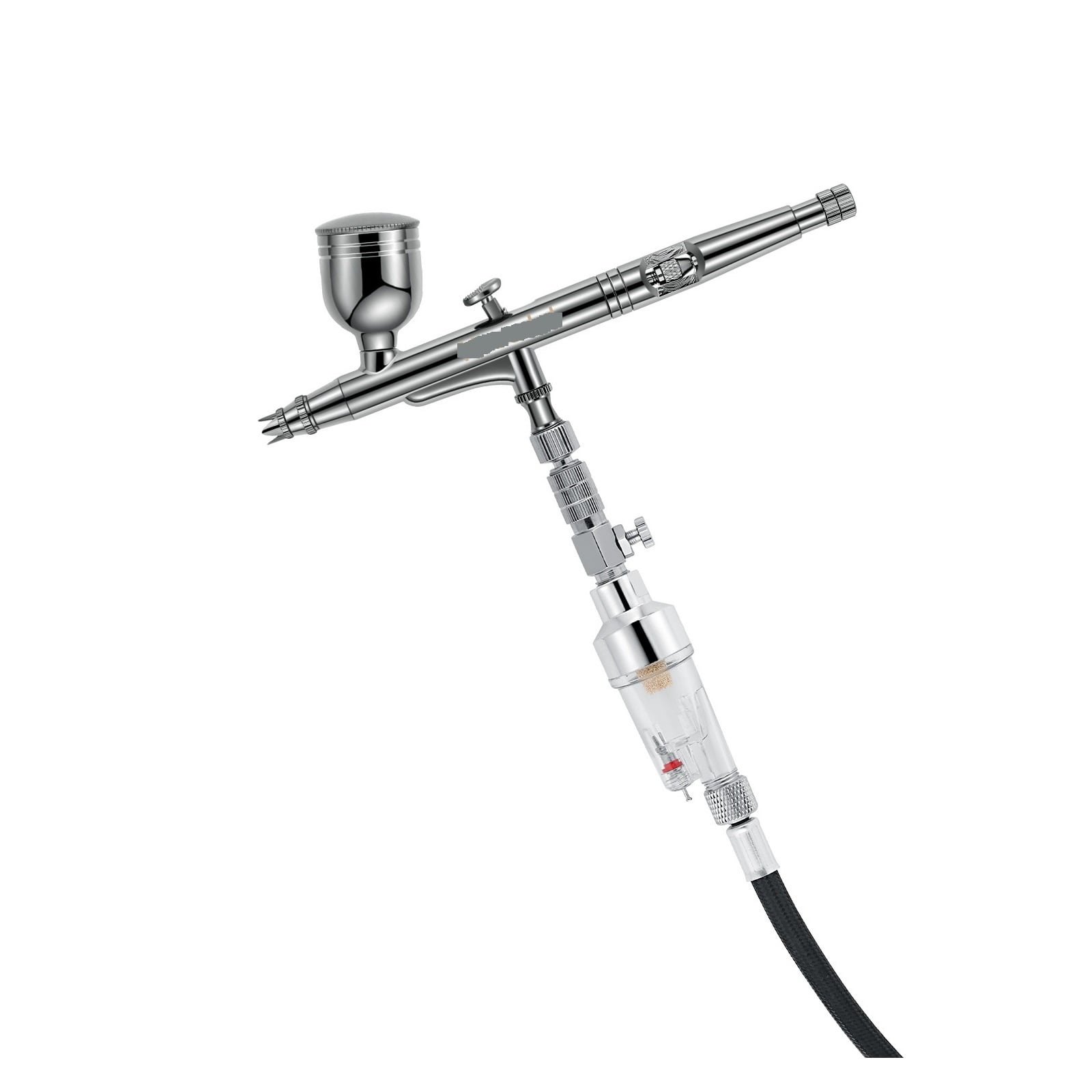 Auto-Stop Function Airbrush Compressor 7cc 0.3mm Dual-Action Airbrush ...