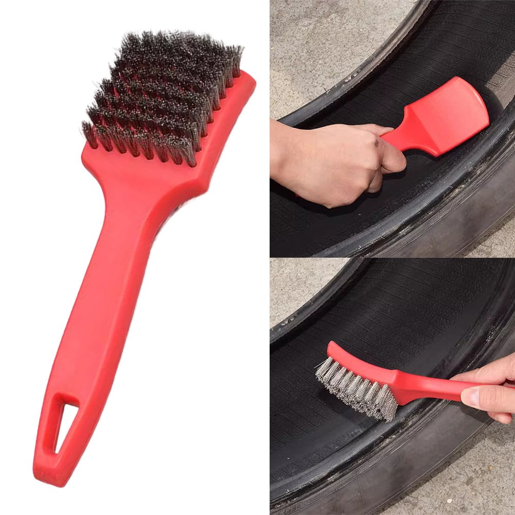 Auto Tire Wire Brush Wheel Hub Cleaning Brushes Washing Tool - Walmart.com