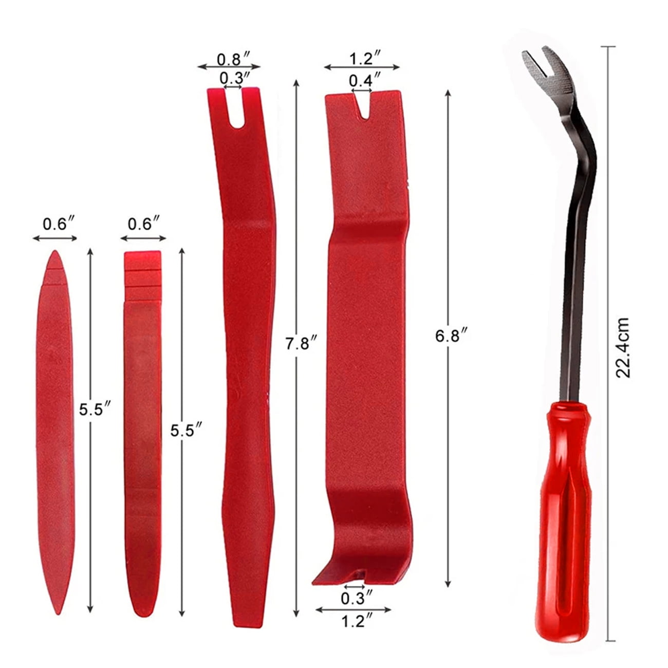 Auto Trim Removal Tool Kit Scratch Pry Plastic Tool Car Door Clip Panel Audio Dashboard Blades ...