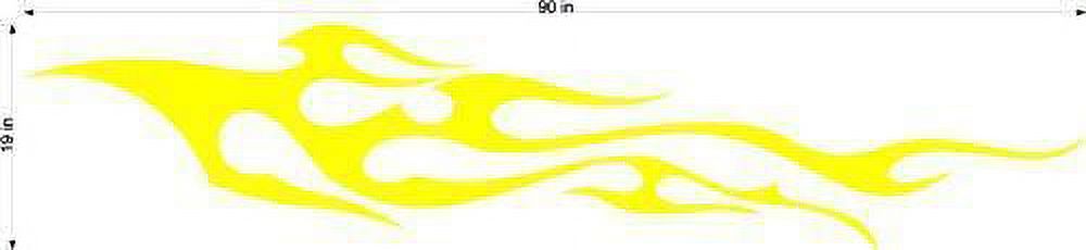 Auto Truck Car Boat Side Flames Tribal Decal Sticker TF012 - Walmart.com