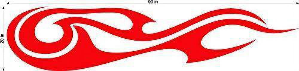 Auto Truck Car Boat Side Flames Tribal Decal Sticker TF025 - Walmart.com