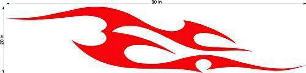 Auto Truck Car Boat Side Flames Tribal Decal Sticker TF026 - Walmart.com
