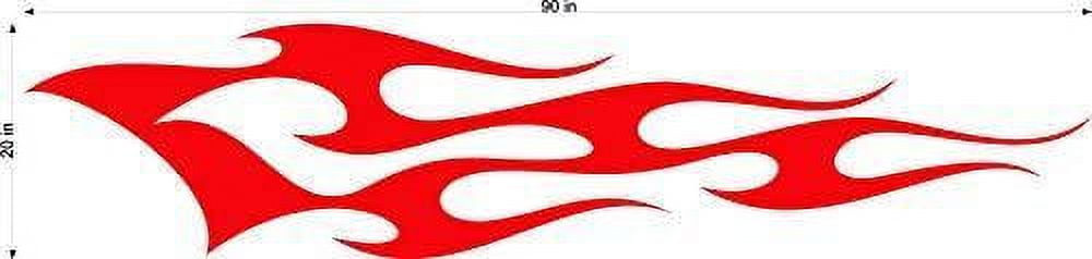 Auto Truck Car Boat Side Flames Tribal Decal Sticker TF042 - Walmart.com