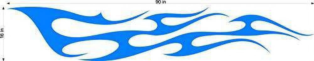 Auto Truck Car Boat Side Flames Tribal Decal Sticker TF047 - Walmart.com