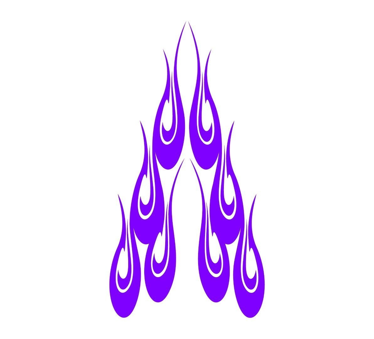 Auto Truck Car Hood Flames Graphics Decals HH14 - Walmart.com