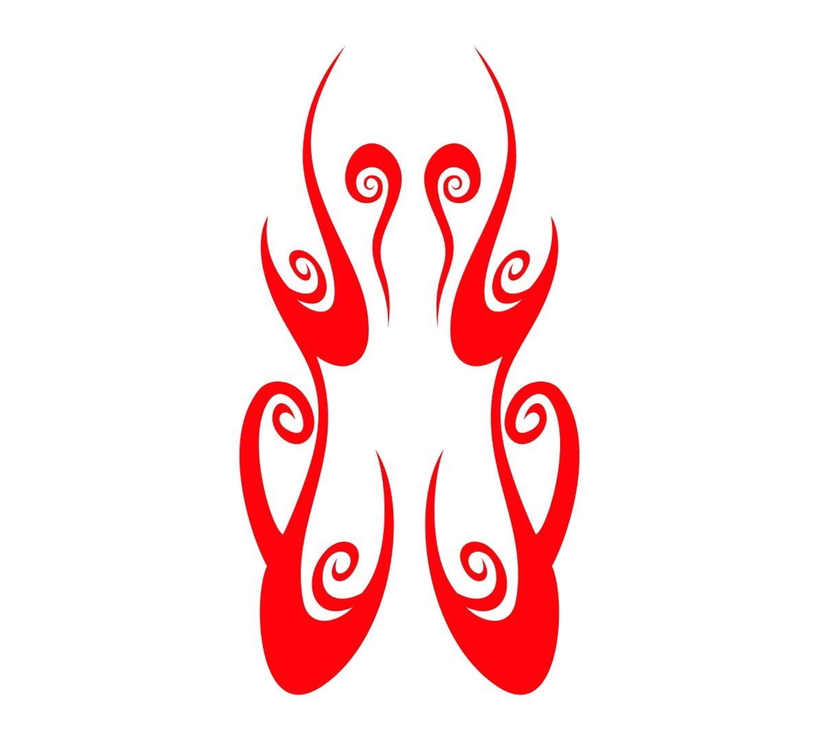 Auto Truck Car Hood Flames Graphics Decals HH16 - Walmart.com