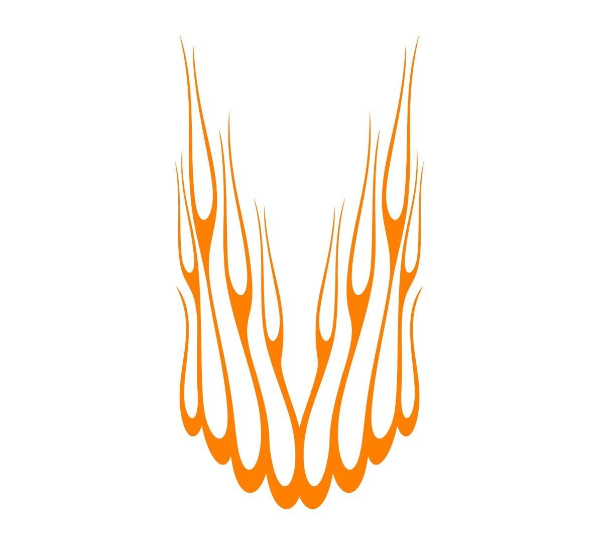 Auto Truck Car Hood Flames Graphics Decals HH23 - Walmart.com