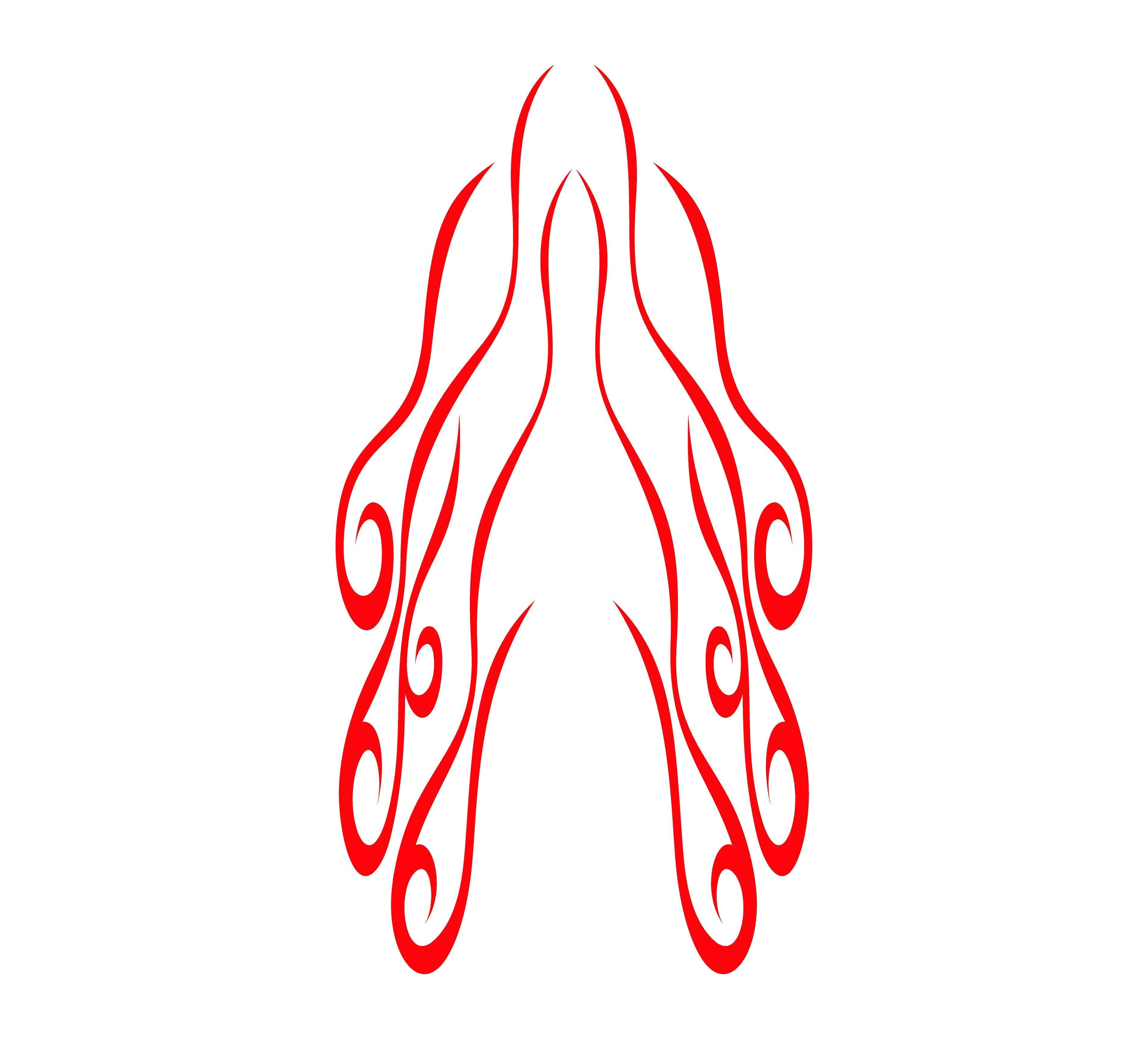 Auto Truck Car Hood Flames Graphics Decals HH30 - Walmart.com