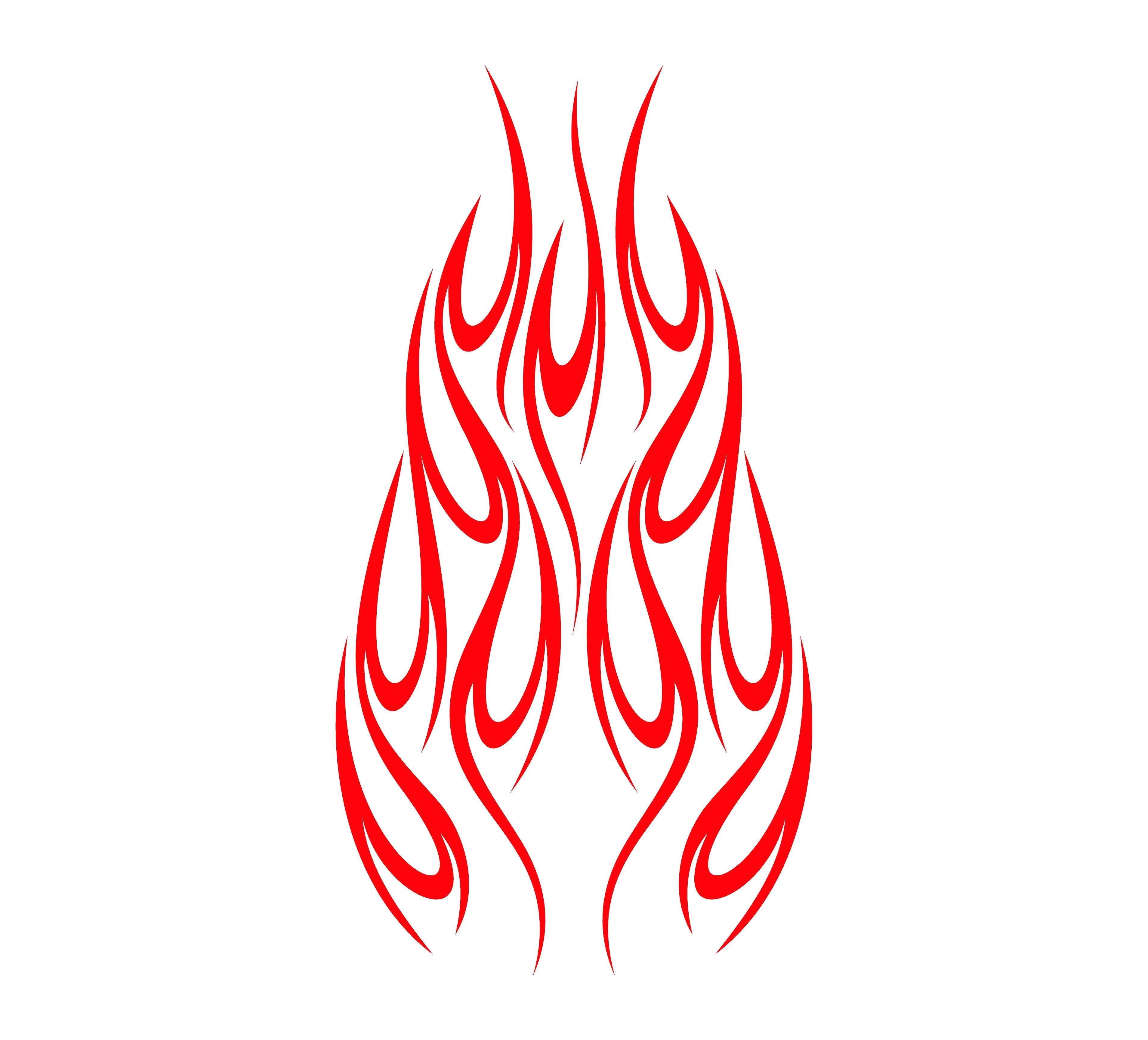 Auto Truck Car Hood Flames Graphics Decals HH40 - Walmart Business Supplies