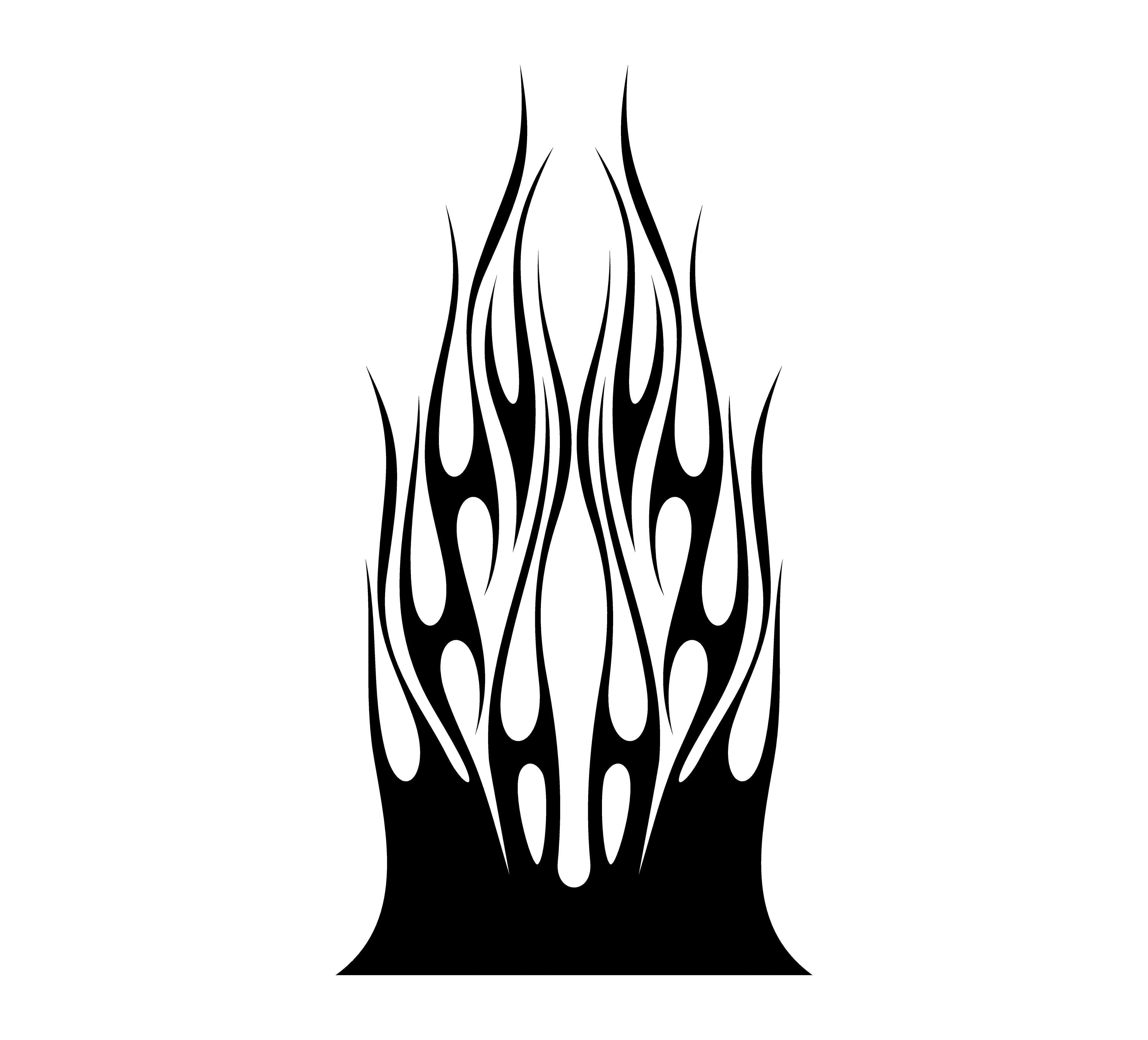 Auto Truck Car Hood Flames Graphics Decals HH44 - Walmart.com