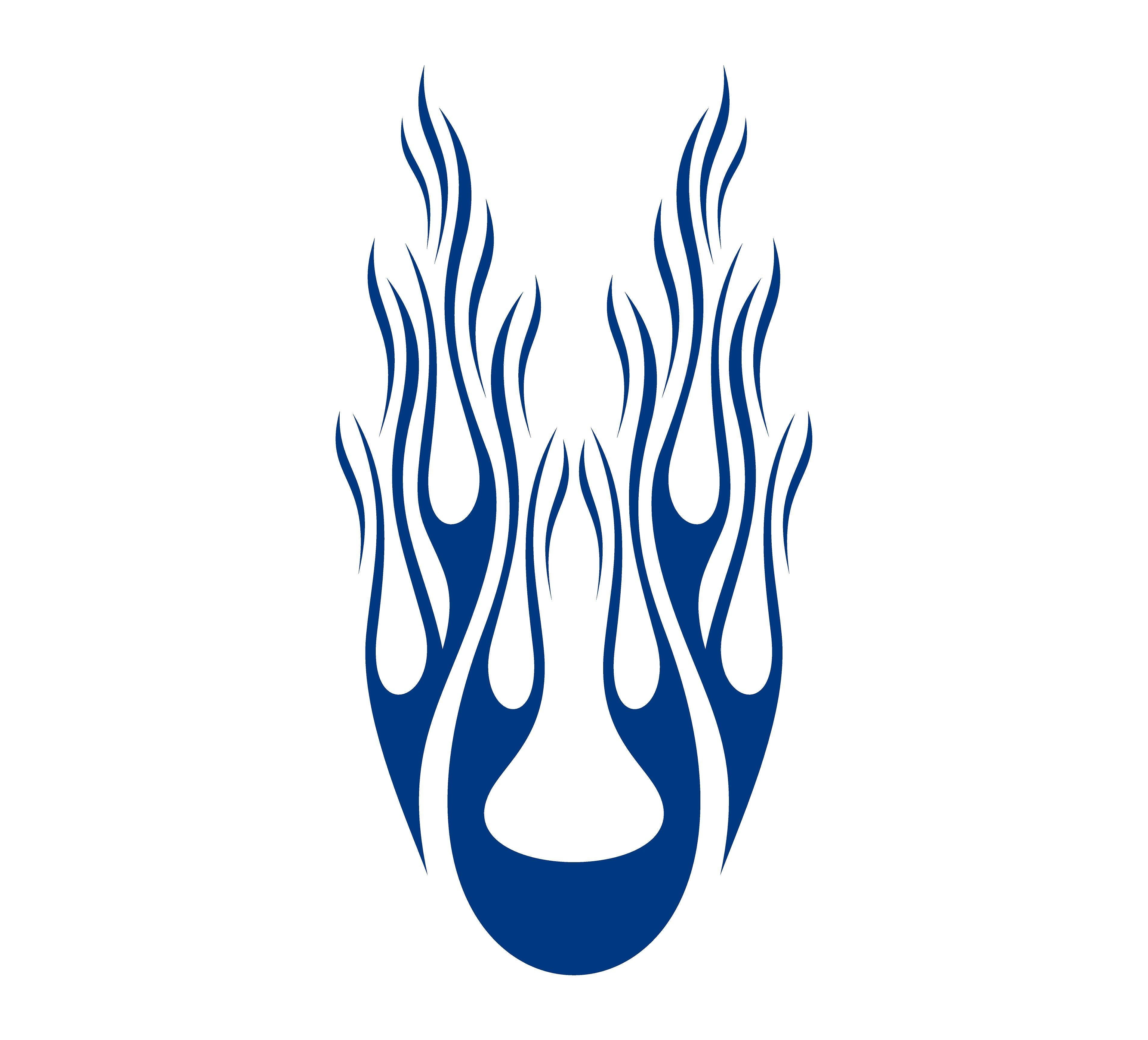 Auto Truck Car Hood Flames Graphics Decals HH54 - Walmart.com