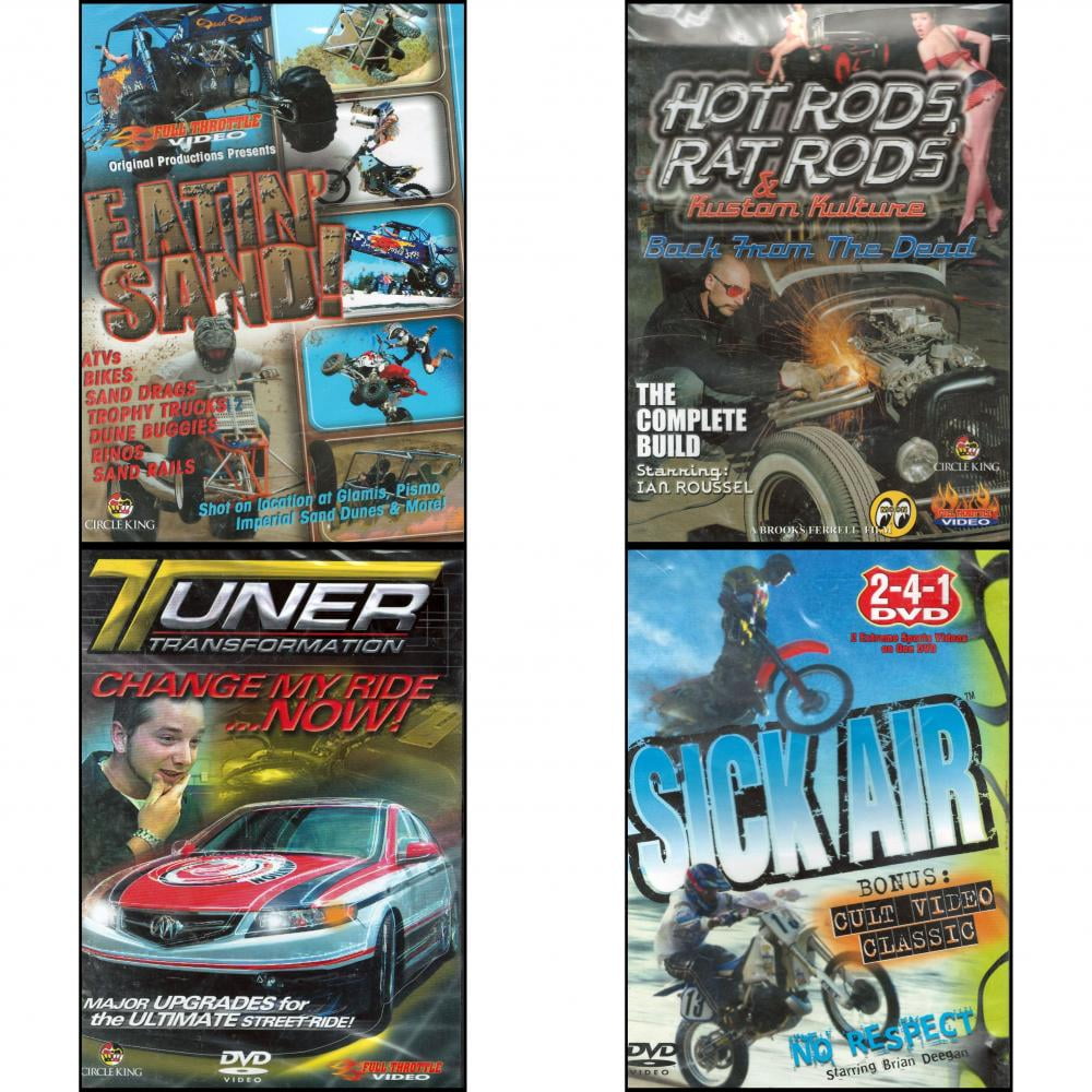 Auto, Truck & Cycle Extreme Stunts & Crashes 4 Pack DVD Bundle: Eatin ...