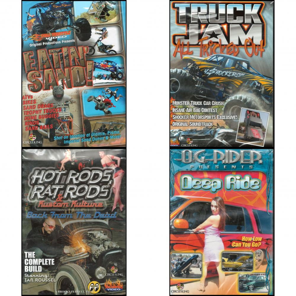 Auto, Truck & Cycle Extreme Stunts & Crashes 4 Pack DVD Bundle: Eatin ...
