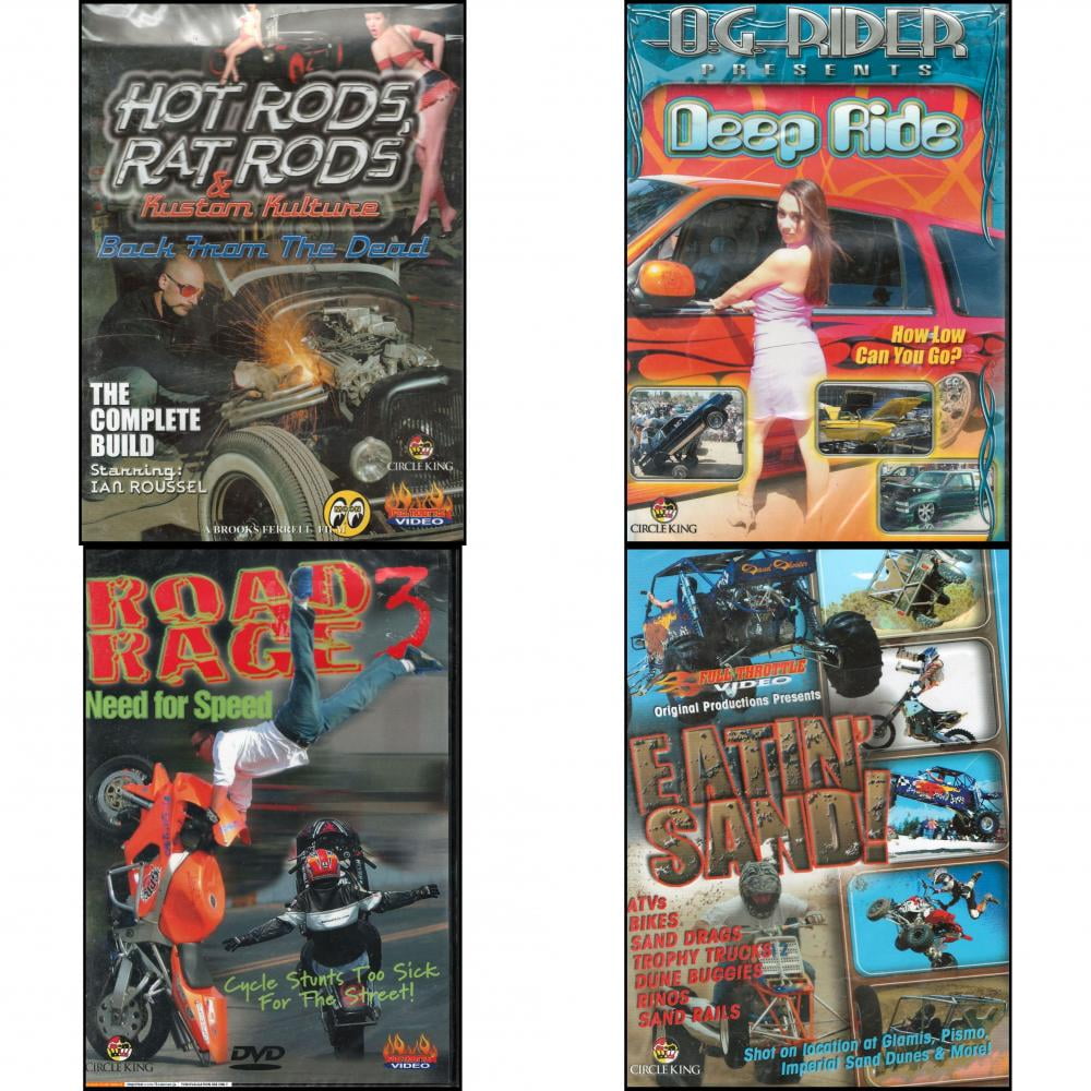 Auto, Truck & Cycle Extreme Stunts & Crashes 4 Pack DVD Bundle: Hot ...