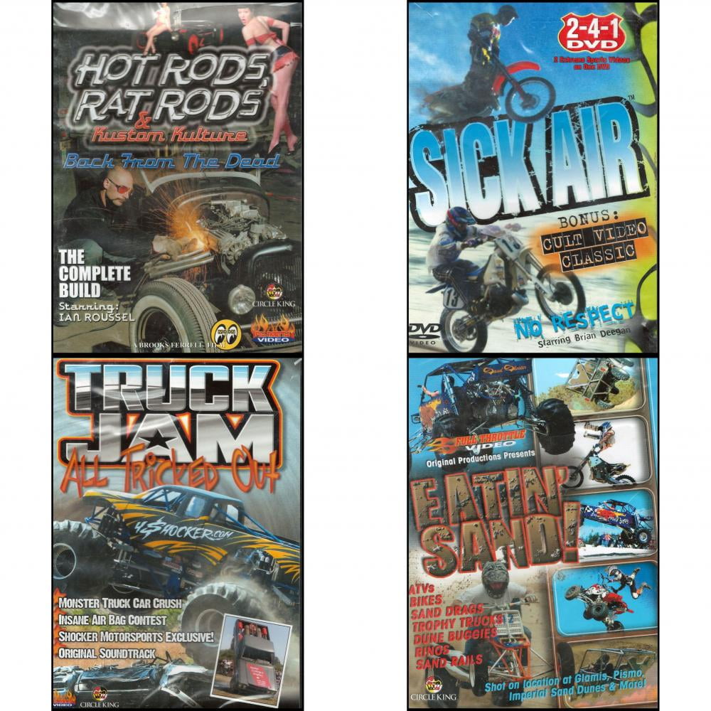 Auto, Truck & Cycle Extreme Stunts & Crashes 4 Pack DVD Bundle: Hot ...
