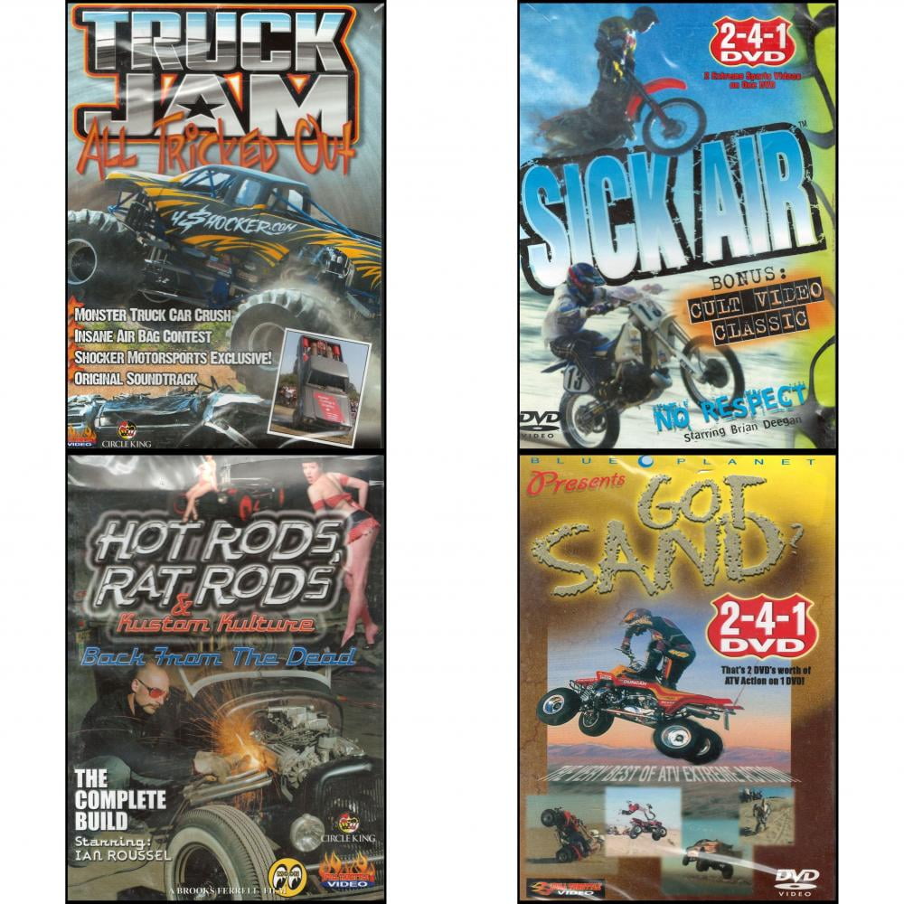 Auto, Truck & Cycle Extreme Stunts & Crashes 4 Pack DVD Bundle: Truck ...