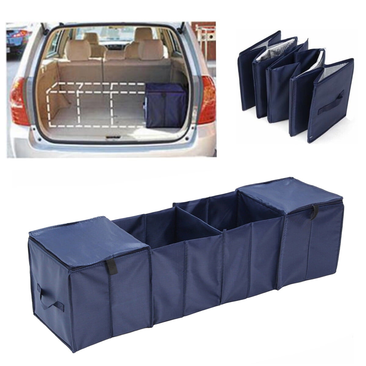 Auto Trunk Storage Box Container Big Capacity Foldable Expandable Cargo ...