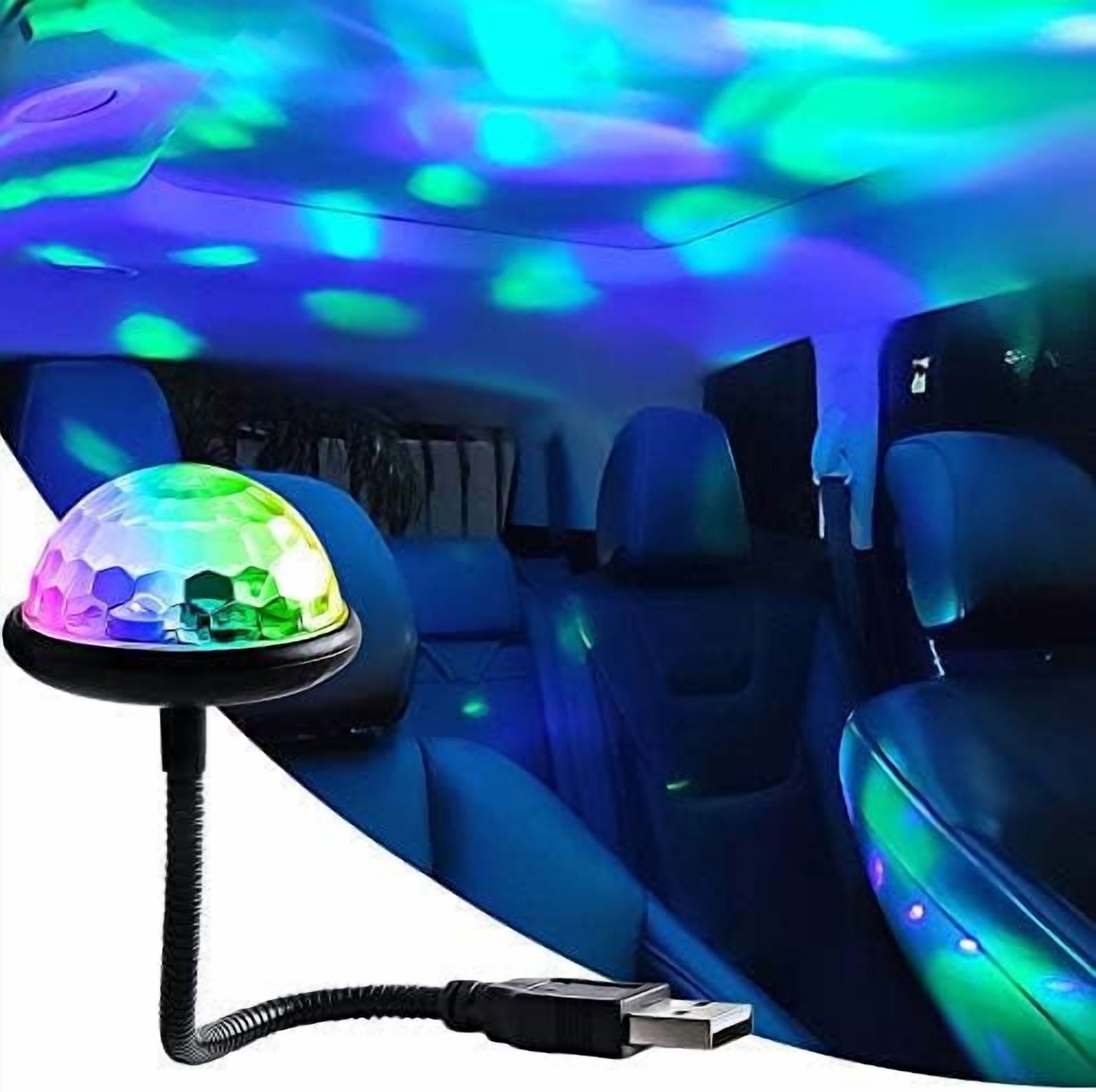 Auto USB Mini Disco Light Party Lights Sound Activated Flexible Multi ...