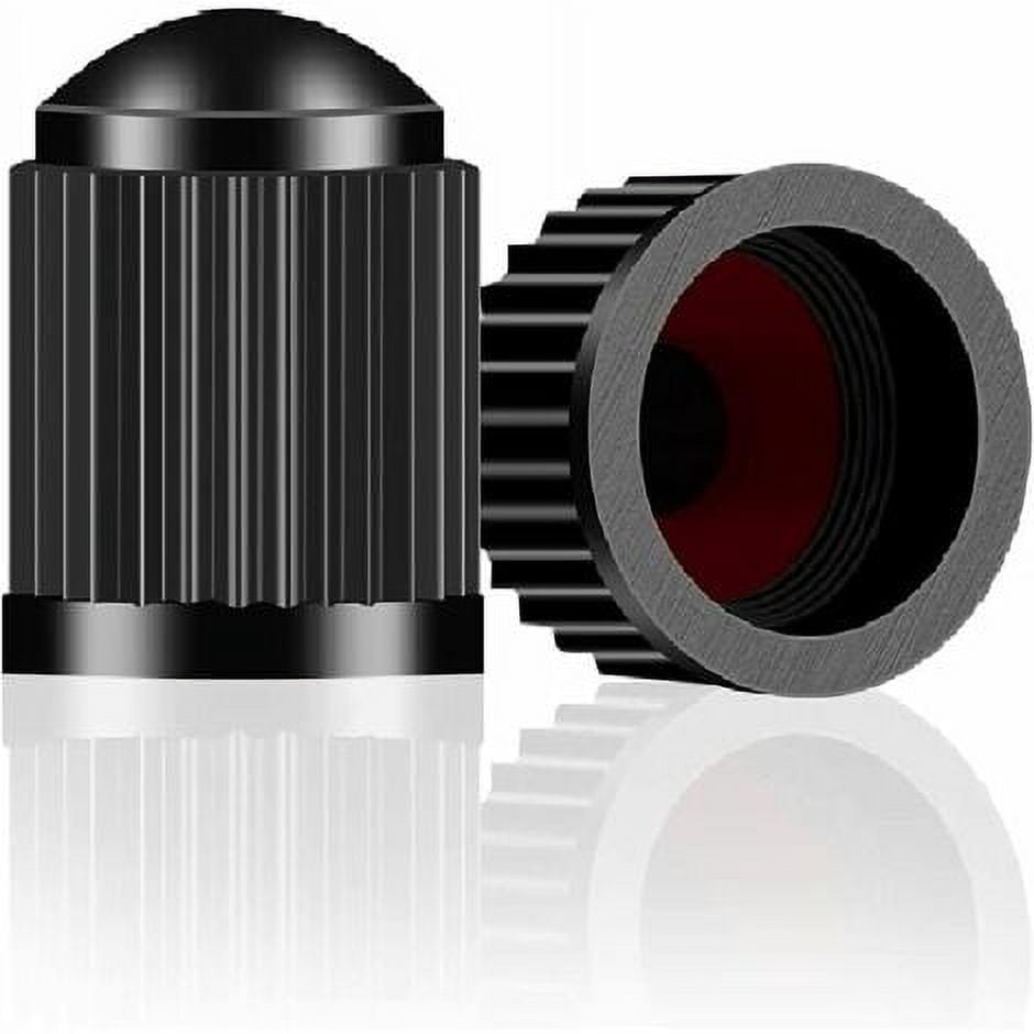 Auto Valve Caps, Pack Of 100 Plastic Tire Valve Caps With Rubber O-Ring ...