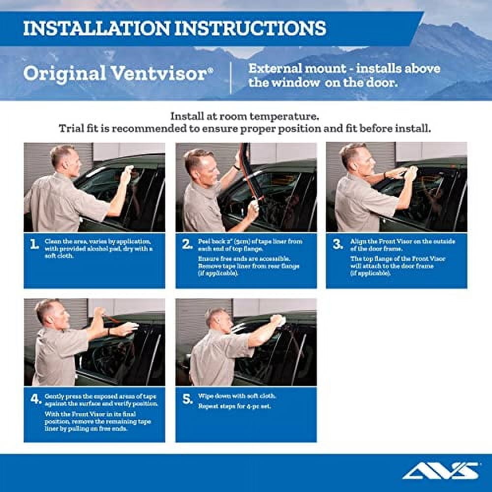Auto Ventshade [AVS Outside Mount Ventvisor/Window Deflectors | Fits ...