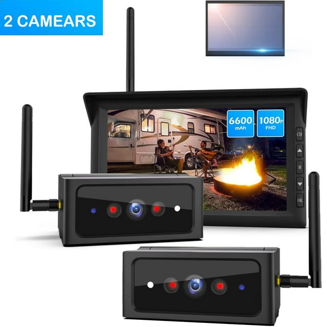 Auto-Vox Solar Wireless Backup Camera for Trucks, Reverse Trailer ...