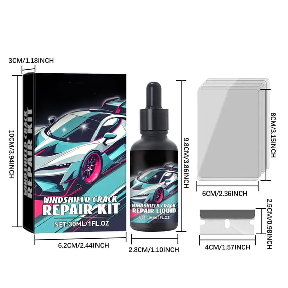 Auto Windshield Repair Fluid Glass Repair Fluid Kit Quickly Repair ...