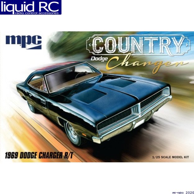 Auto World 1969 Dodge Charger R/T Model Kit, 1:25 Scale, Glue Together ...