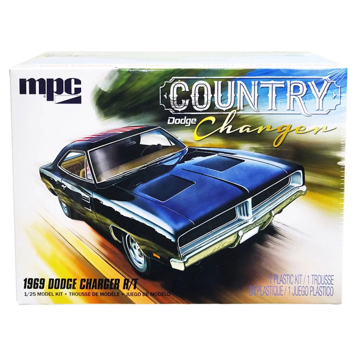 Auto World 1:25 Scale 1969 Dodge Country Charger R/T Model Kit ...