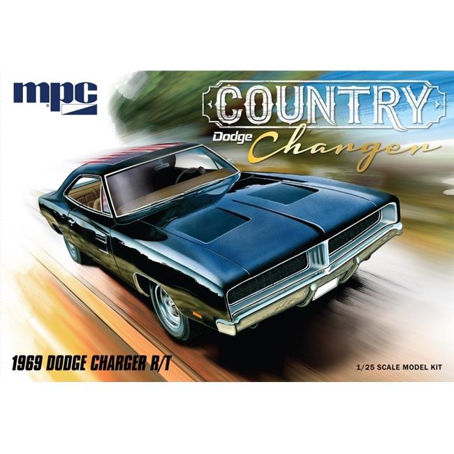 Auto World 1969 Dodge Charger R/T Model Kit, 1:25 Scale, Glue Together ...