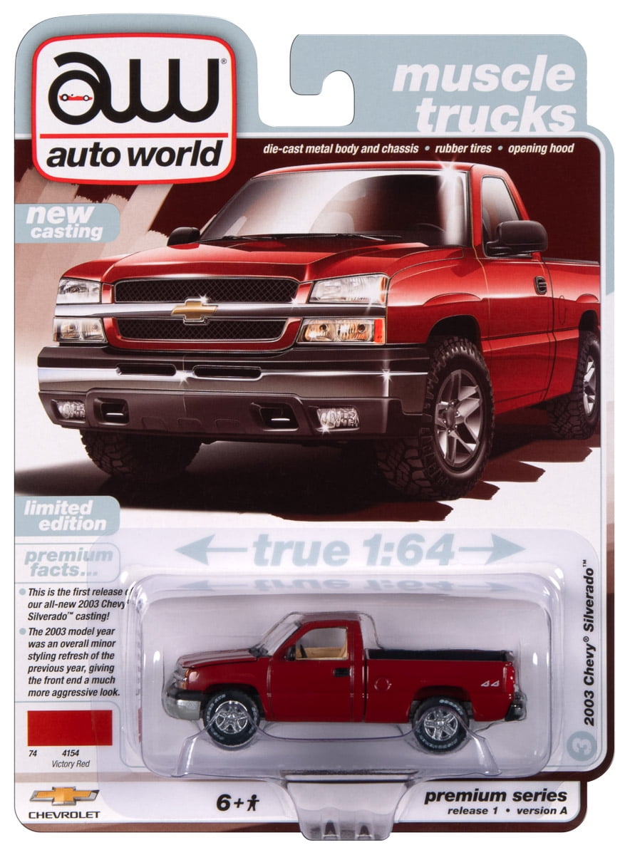 Auto World 1:64 Die Cast Premium 2003 Chevy Silverado Truck 2024 ...