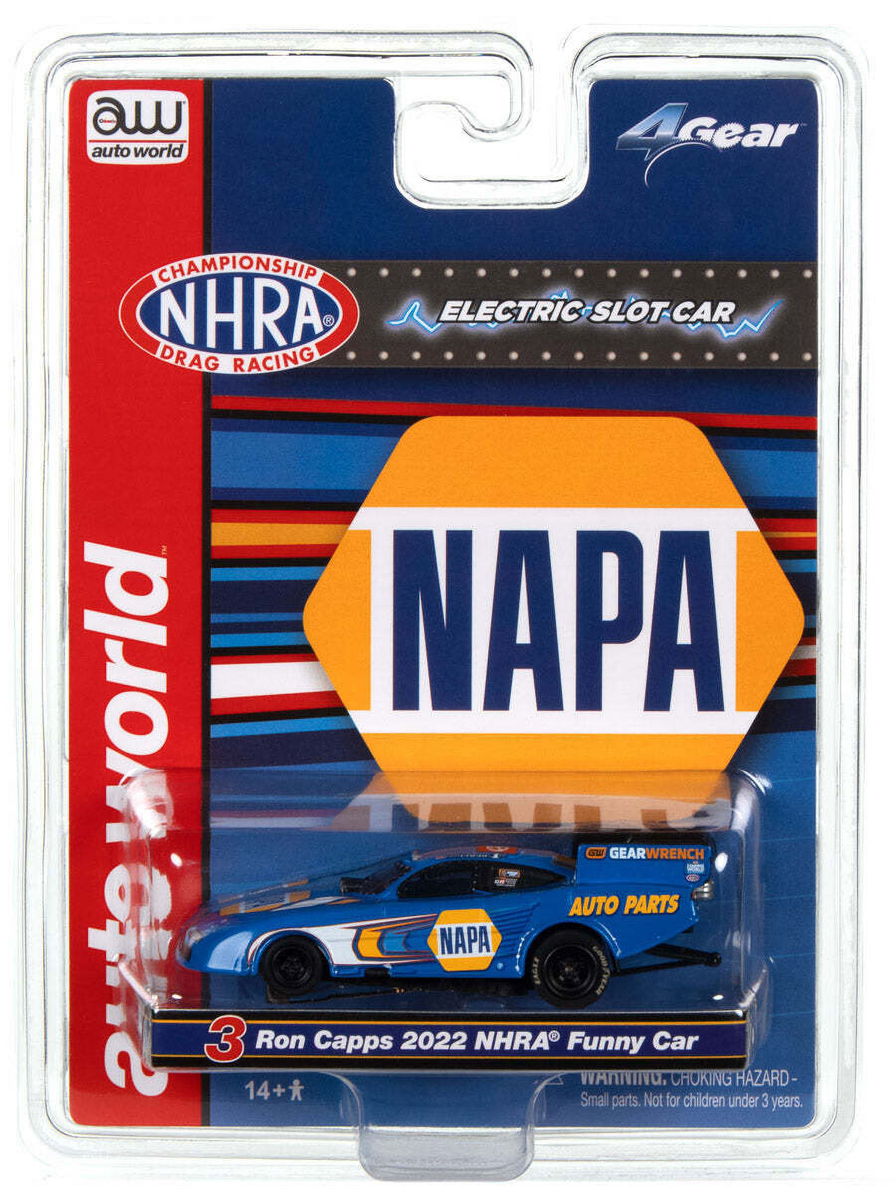 Auto World, Ron Capps 2022 NHRA Toyota Supra Funny Car Slot Car, Drag ...