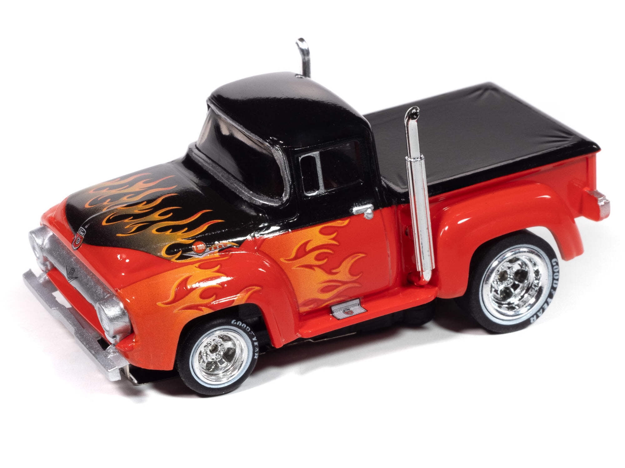 Auto World 4Gear SC413-3A 1956 Ford F100 Pickup (Red) HO Scale Slot Car ...