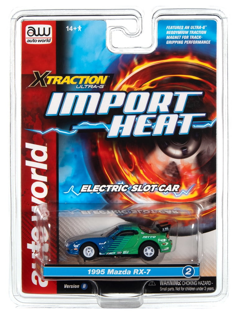 Auto World Sc378 R2 Xtraction Ultrag Slot Car 1995 Mazda Rx 7 Srb Blue ...