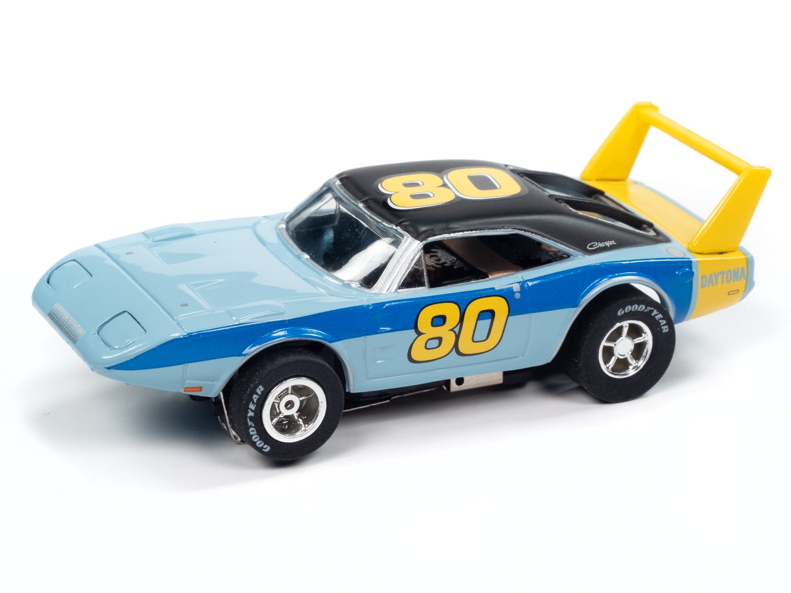 Auto World Slot Car 1969 Dodge Charger Daytona – Light Blue w/ Racing ...
