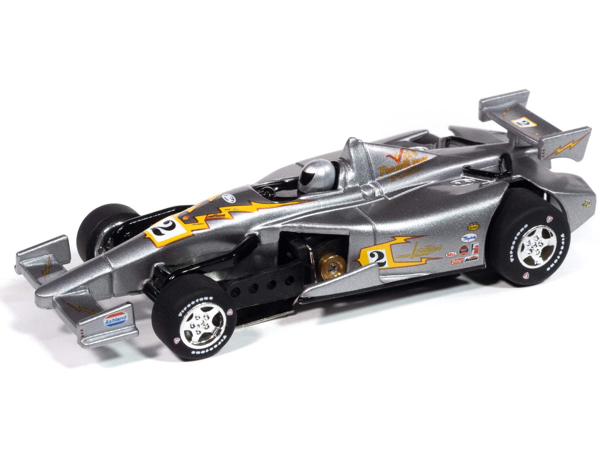 Auto World Super III SC413-2B 2014 Indy Car Johnny Lightning Special #2 (Gray) HO Scale Slot Car ...