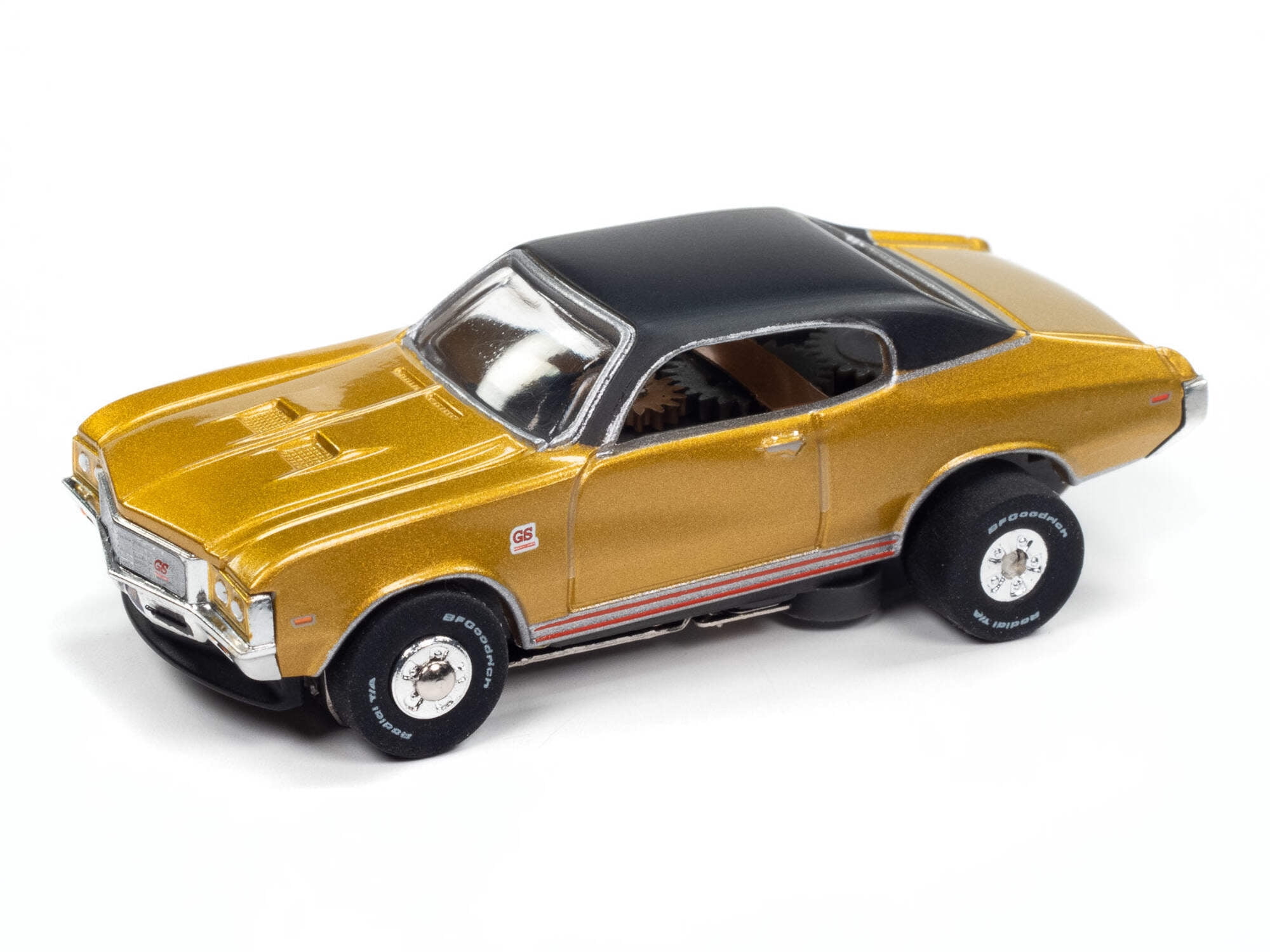 Auto World Thunderjet SC411-4B 1972 Buick GS (Gold) HO Scale Slot Car ...