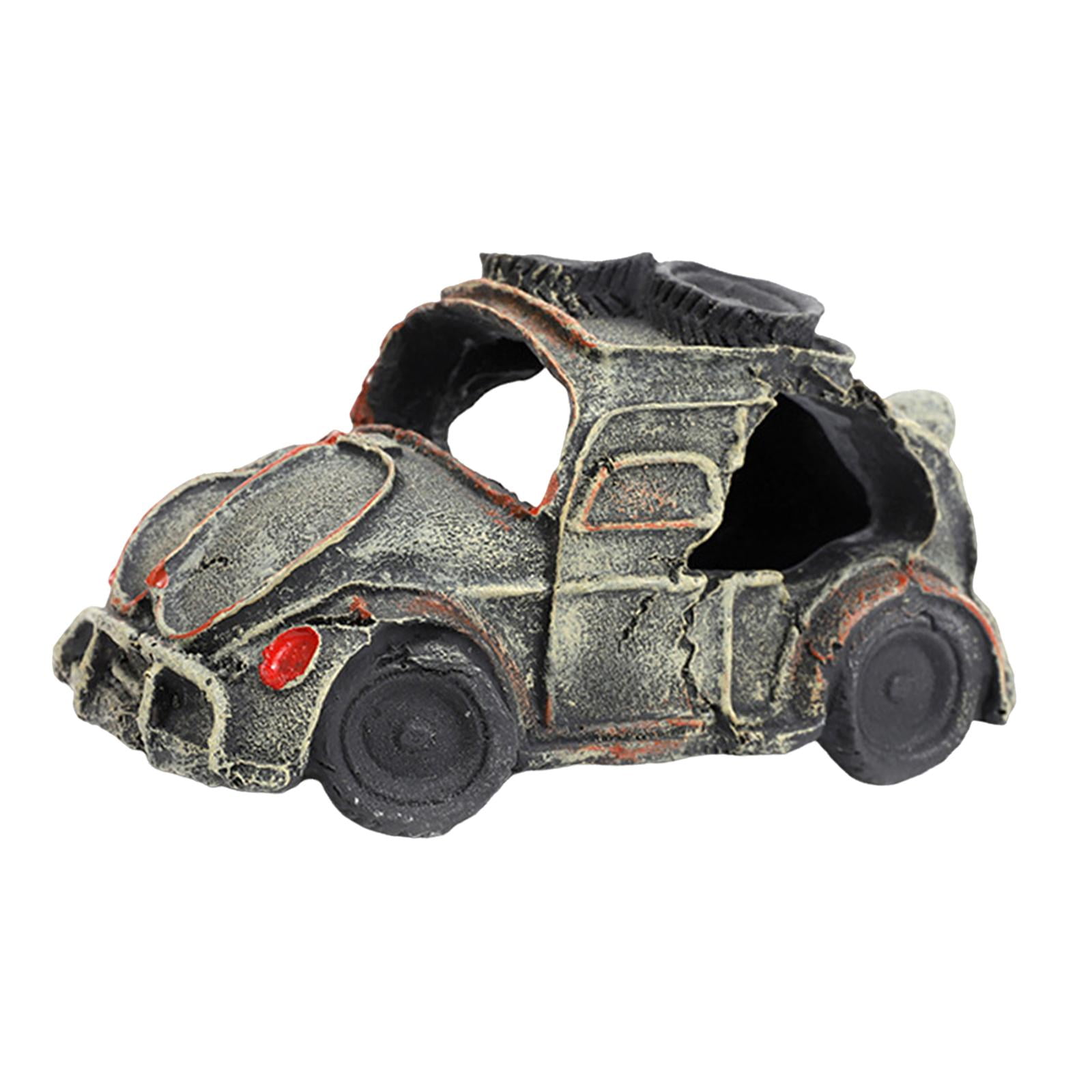 Auto Wreck Aquarium Decoration Aquarium Prawn Cave Statue Creative ...