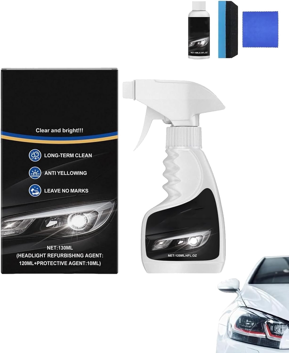 Auto Yunn Headlight Cleaner, Auto Yunn Headlight Restoration Kit ...