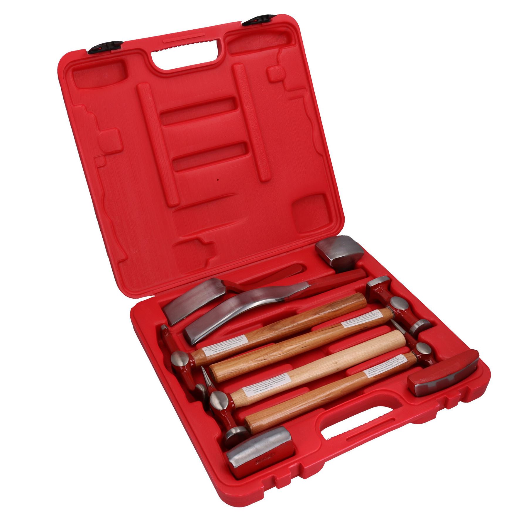 Auto body Repair Kit Panel Beating Hickory Hammers Dollies Shrinking ...