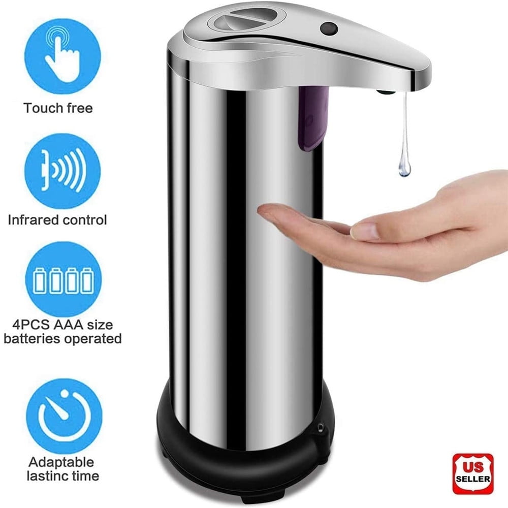 LINKPAL Auto Soap Dispenser Infrared Touchless Stainless Steel 250ml ...