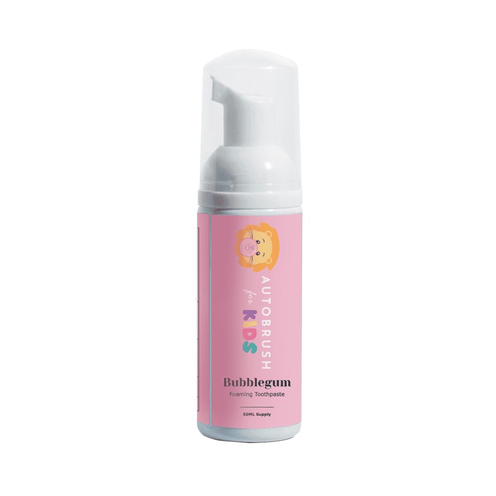 AutoBrush Non-Toxic Children's Bubblegum Flavor Foaming Toothpaste ...