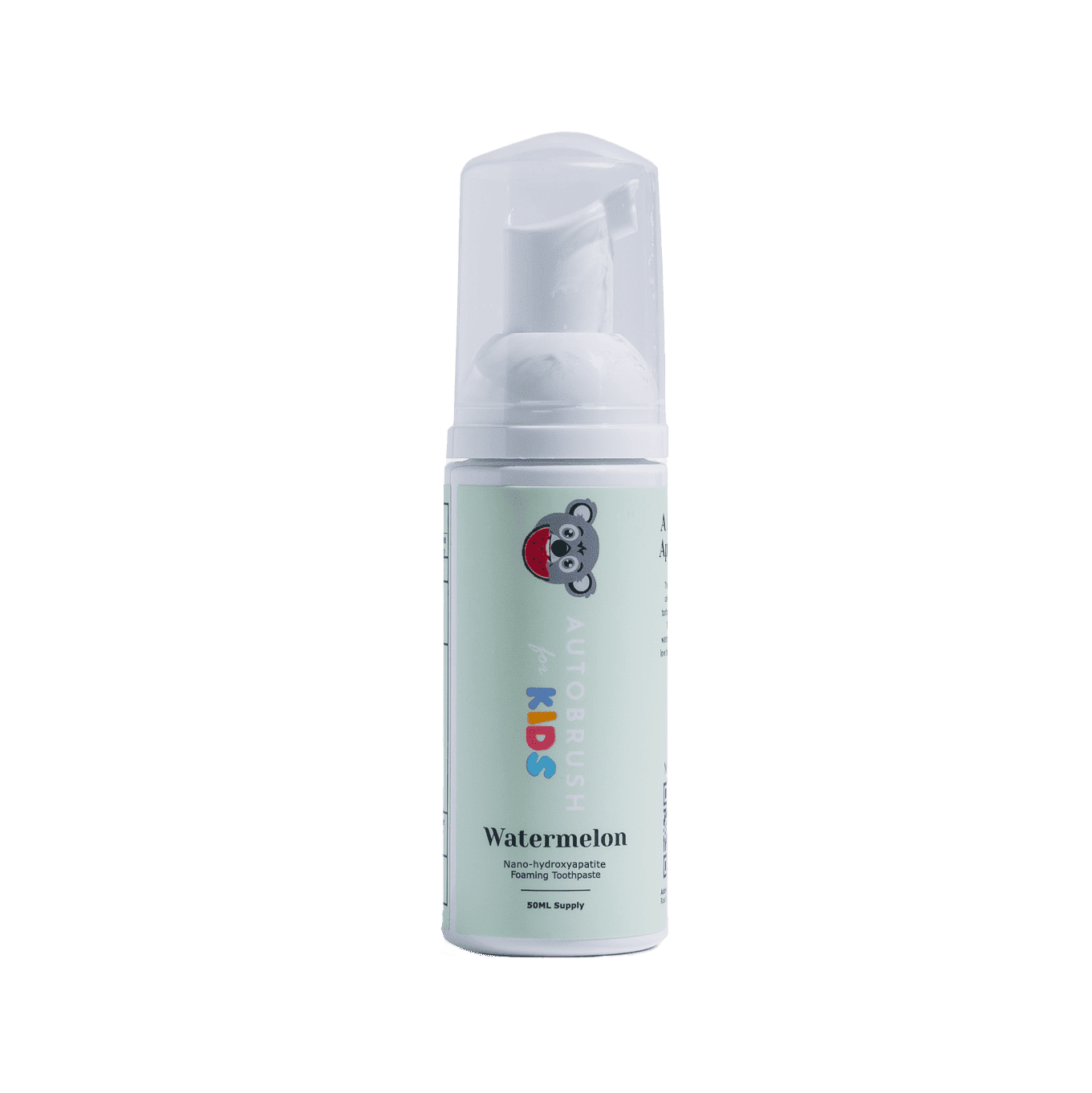 AutoBrush Kids Fluoride-Free Foaming Toothpaste Watermelon Flavor (1 ...