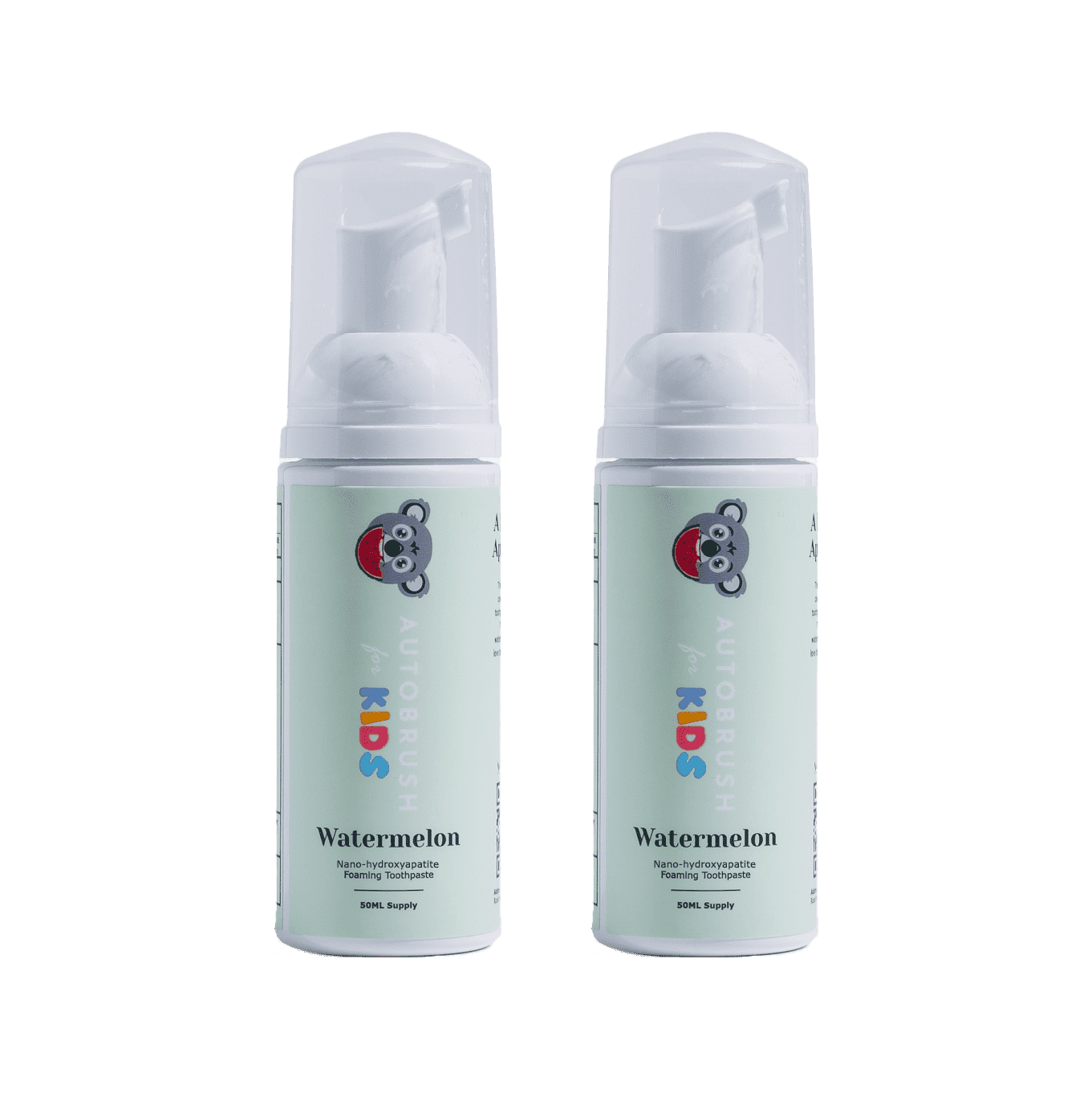 AutoBrush Kids Fluoride-Free Foaming Toothpaste, Watermelon Flavor, 2 ...