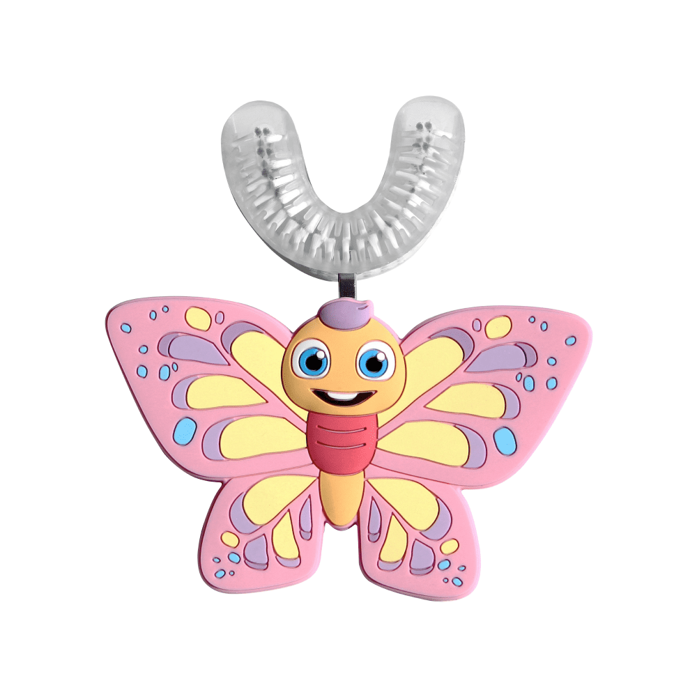 AutoBrush Manual Kids U Shaped Toothbrush with Soft Nylon Bristles ...